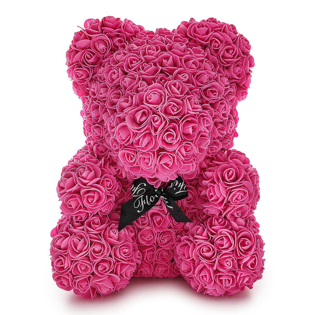 Large Fuchsia Luxury Handmade Rose Teddy Bear – Flowers First